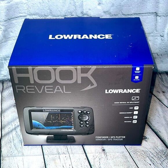 Lowrance | Other | Lowrance Hook Reveal5x Splitshot Fish Finder Gps Plotter With Transducer New ...